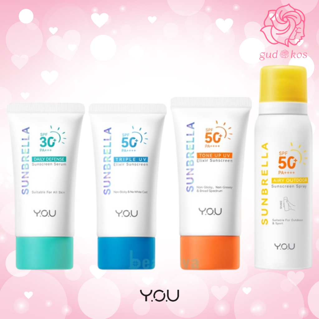 Jual YOU Sunbrella Suncreen Daily Defense Suncreen Serum SPF 50+ PA ...