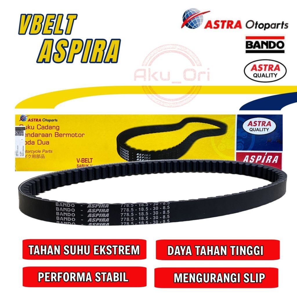 Jual VBELT BEAT FI (KZL) ASPIRA vanbelt scoopy f1 spacy f1 vario 110 f1 ...