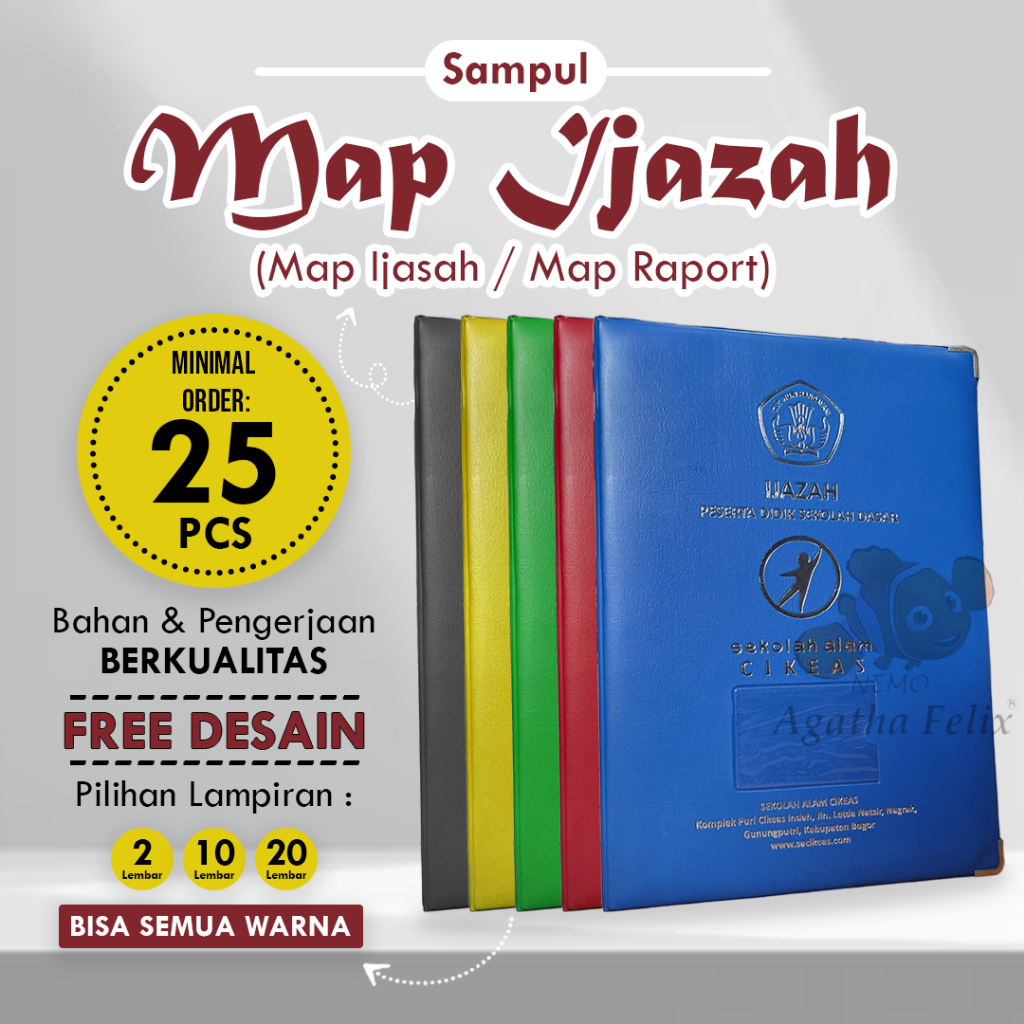 Jual MAP RAPORT / MAP IJAZAH CUSTOM - Isi lembaran 2-20 | Agatha Felix ...