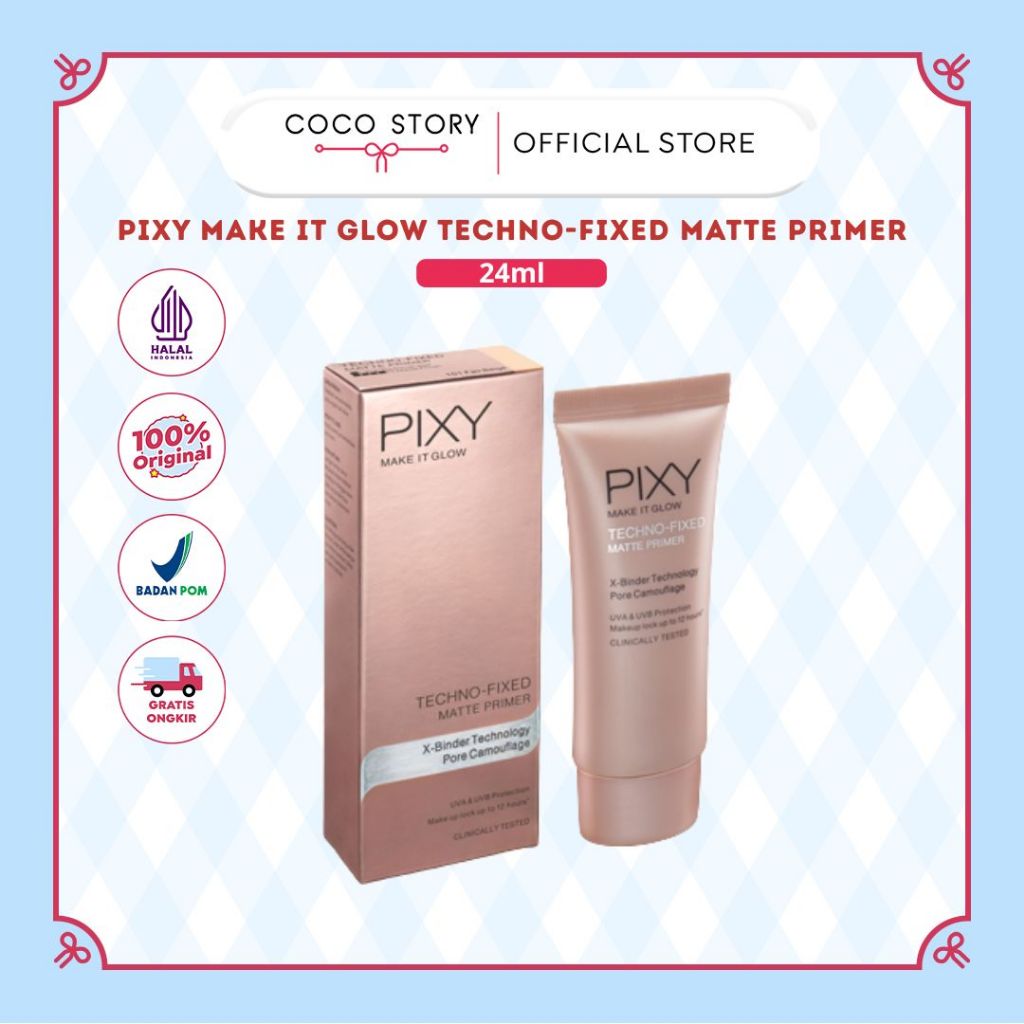 Jual Pixy Make It Glow Techno Fixed Matte Primer 101 Fair Beige ...