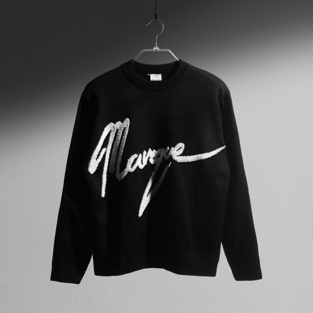 Jual MARQUE.CO Knitted Sweatshirt ‘The Autograph’ - Sweater BOXY FIT ...