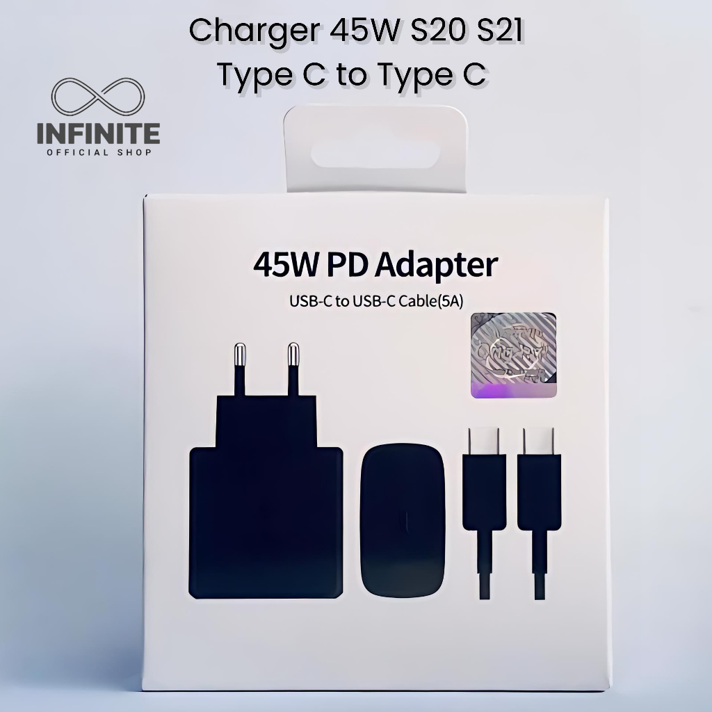 Jual Charger Samsung Kabel Data Type C To C Original Adaptor 45W Super ...