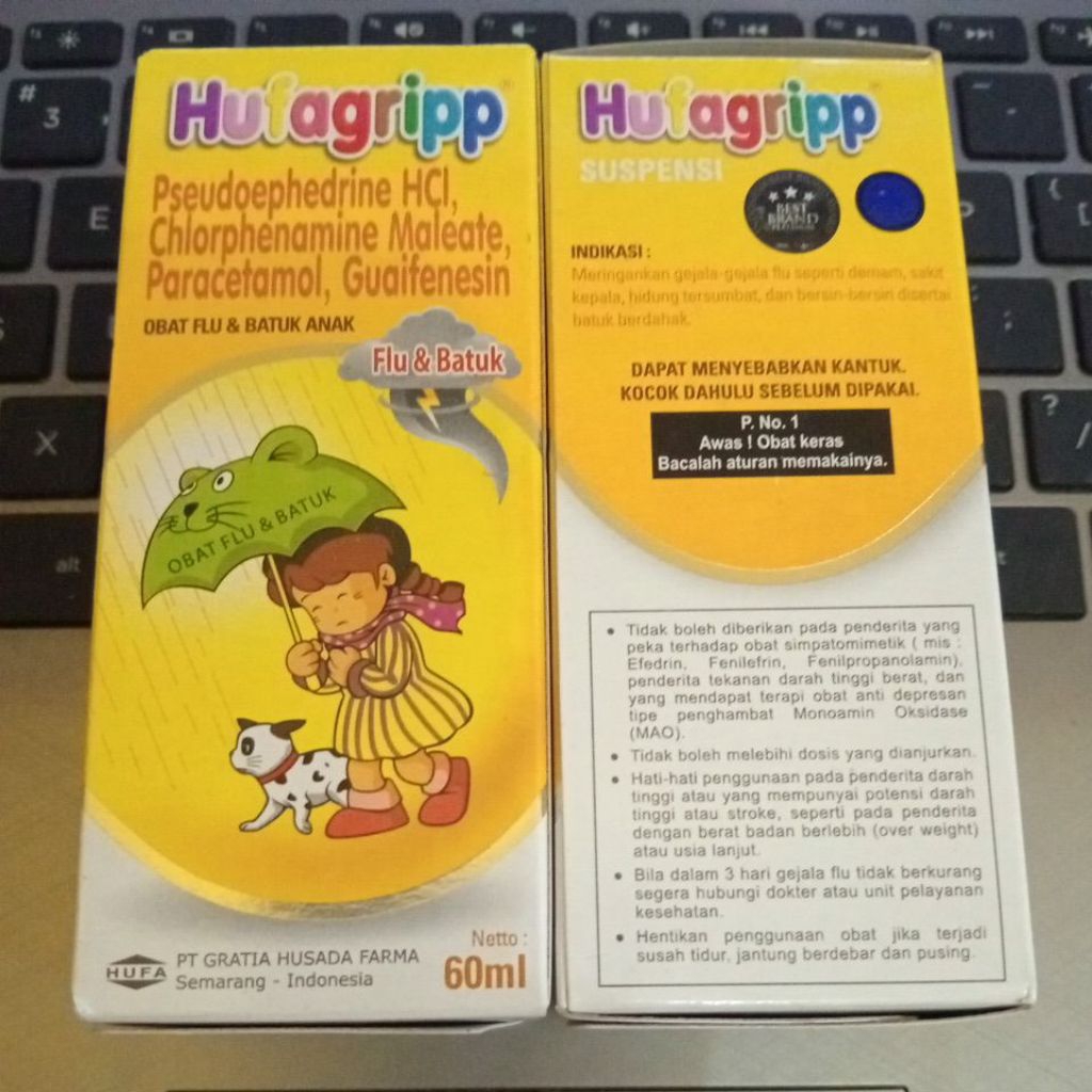 Jual hufagrip flu batuk (kuning) | Shopee Indonesia