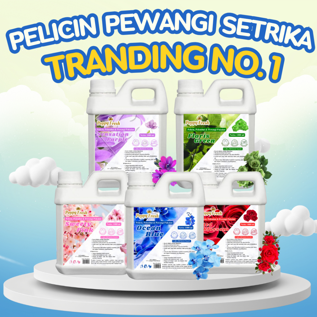 Jual Beli 2 Free Botol Tranding No. 1 Pelicin & Pewangi Setrika Laundry ...
