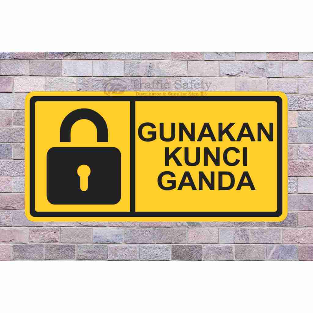 Jual Rambu Gunakan Kunci Ganda 15x30 cm | Shopee Indonesia