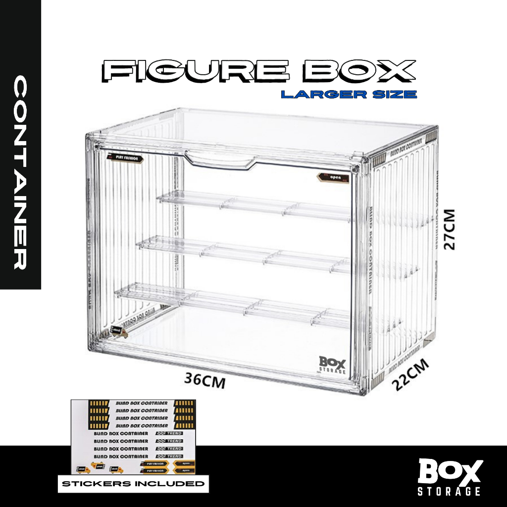 Jual BOXSTORAGE「Container」Clear Action Figure Acrylic Display Box ...