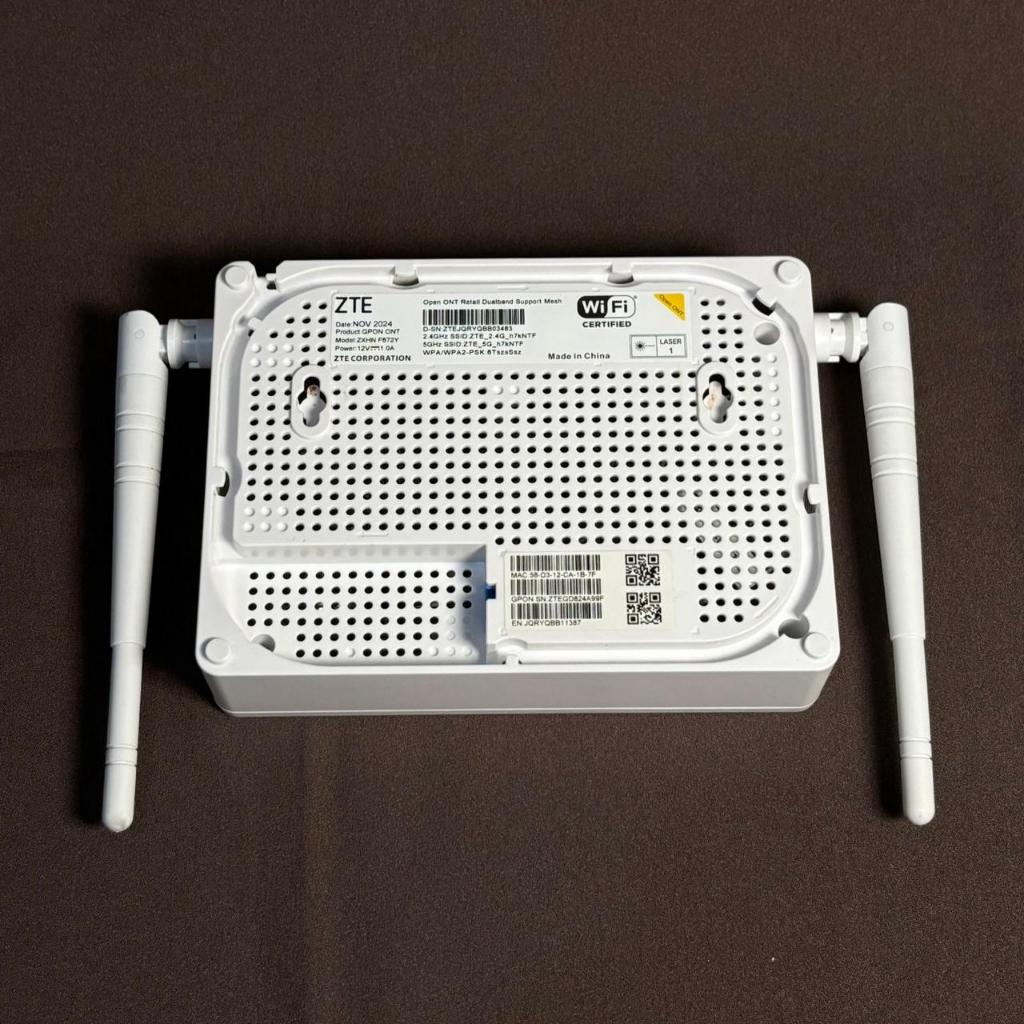 Jual Router Wifi ONT ZTE F672Y Dual Band + Adaptor Original Port Biru ...