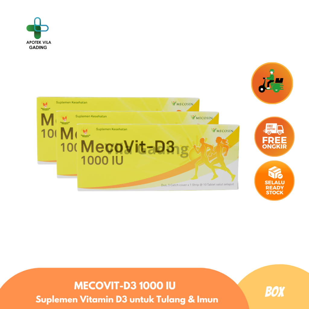 Jual Mecovit D3 1000 IU – Suplemen Vitamin D3 untuk Tulang & Imunitas ...