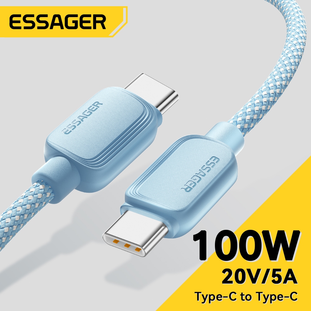 Jual Essager W 5A 100W Tipe C Ke Kabel Tipe C Pengisi Daya Cepat untuk Ponsel Samsung IP ...