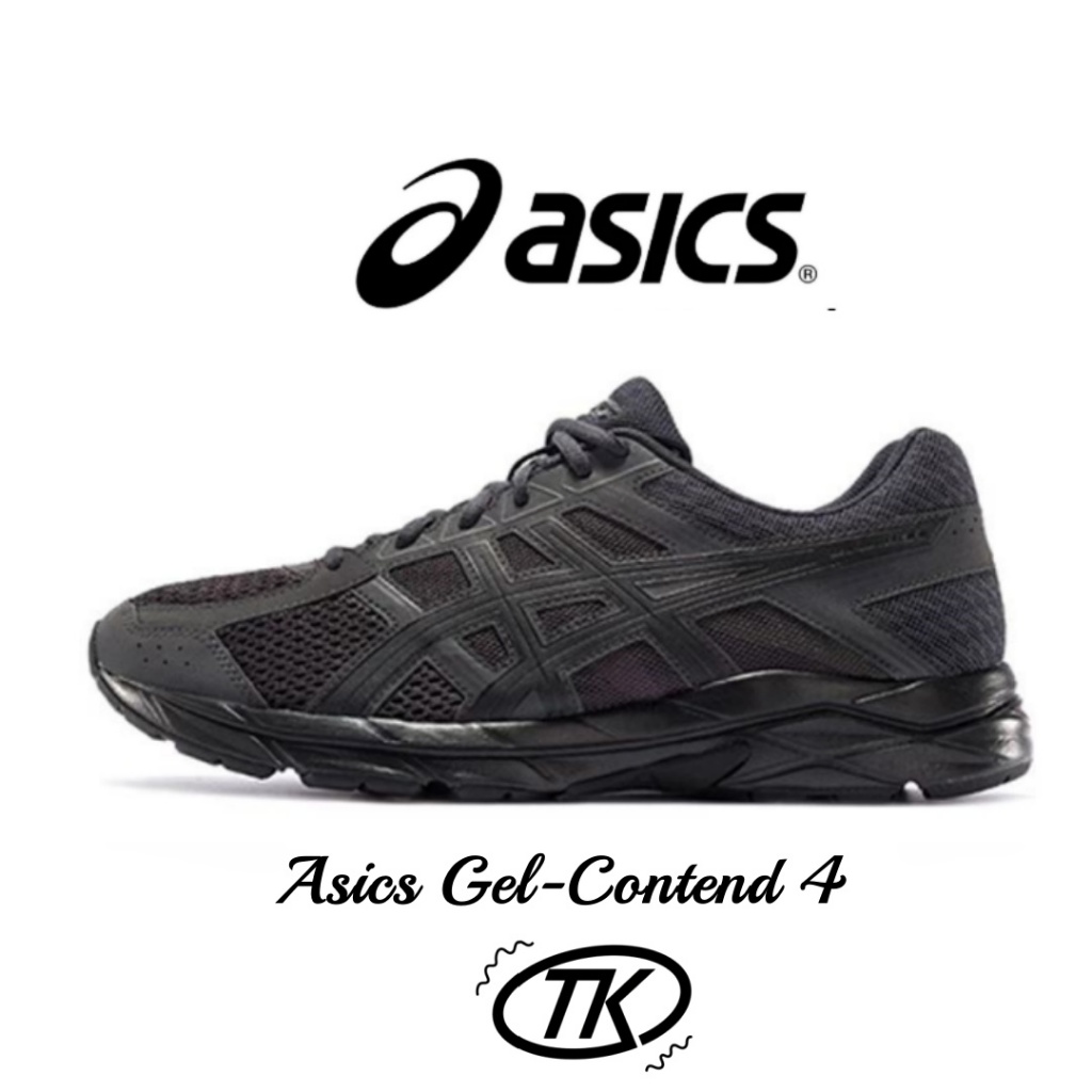 Jual （COD）Sepatu Bulutangkis Asics Gel-Contend 4 Ujung Bulat Bertali ...