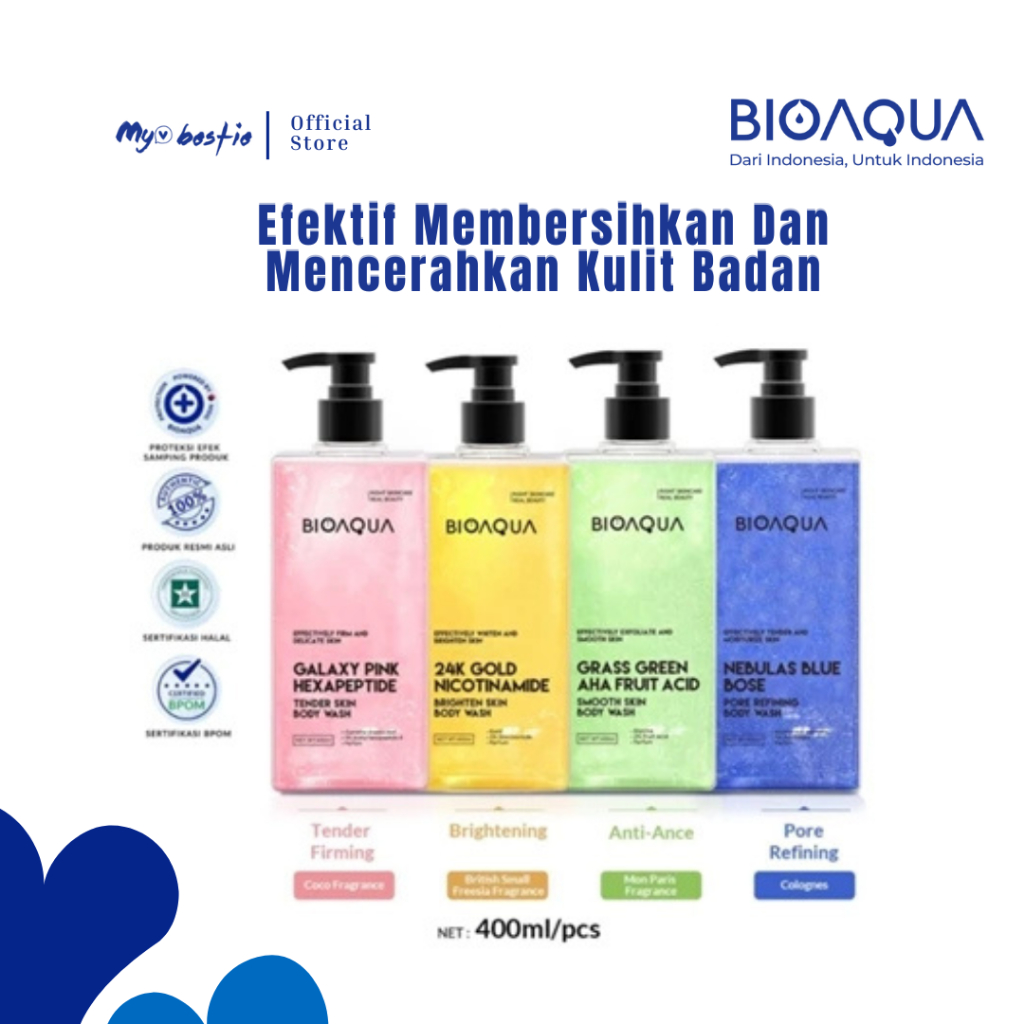 Jual [My Bestie Official] BIOAQUA Body Wash 400ml (2.0) | Sabun Mandi ...