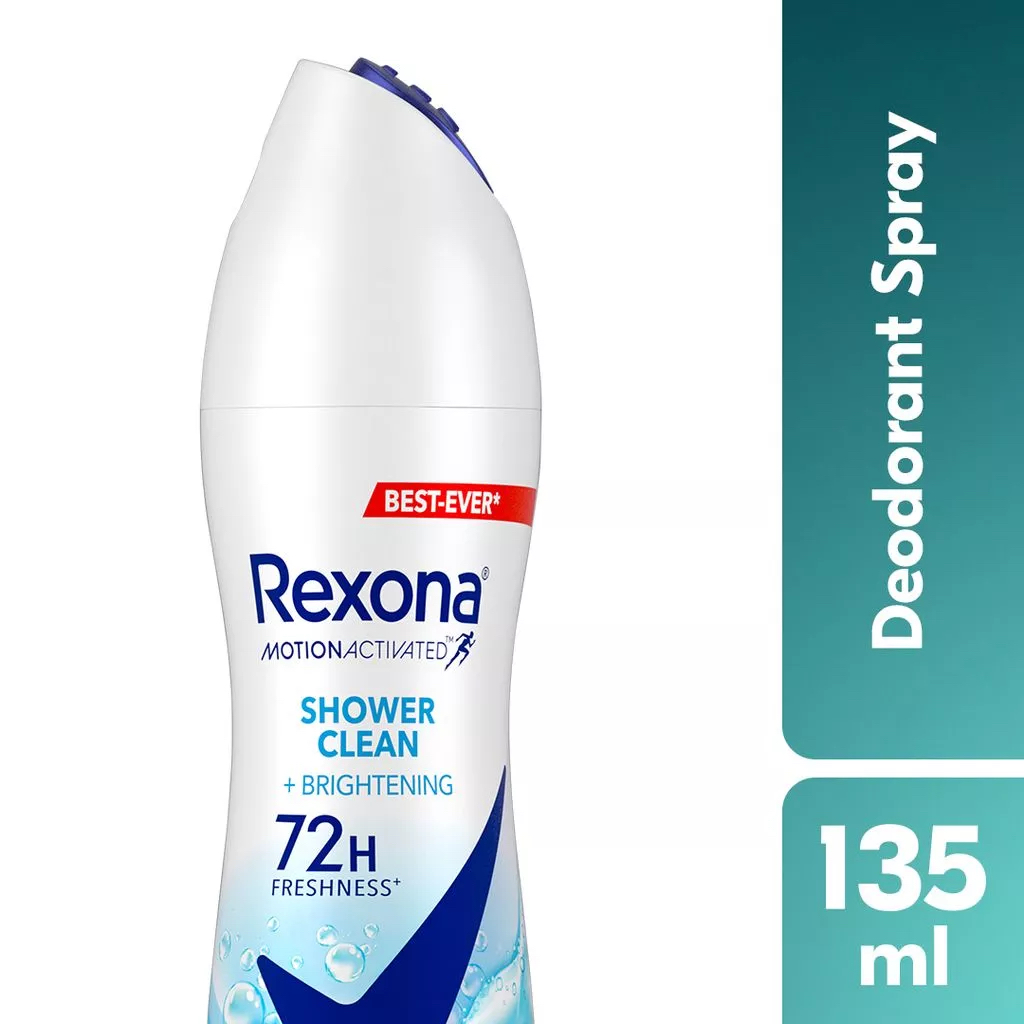 Jual Rexona Antiperspirant DEODORANT SPRAY Shower Clean 135ml - Rexona ...