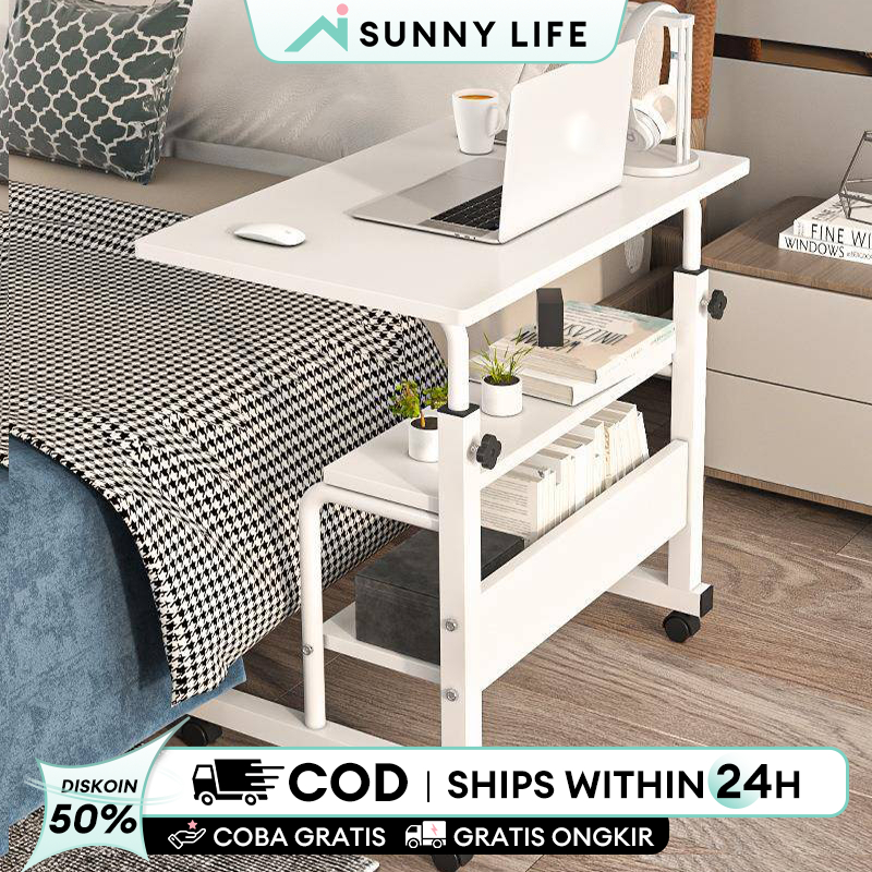Jual Meja Laptop Roda Meja Belajar Portable Meja Laptop Adjustable Meja ...