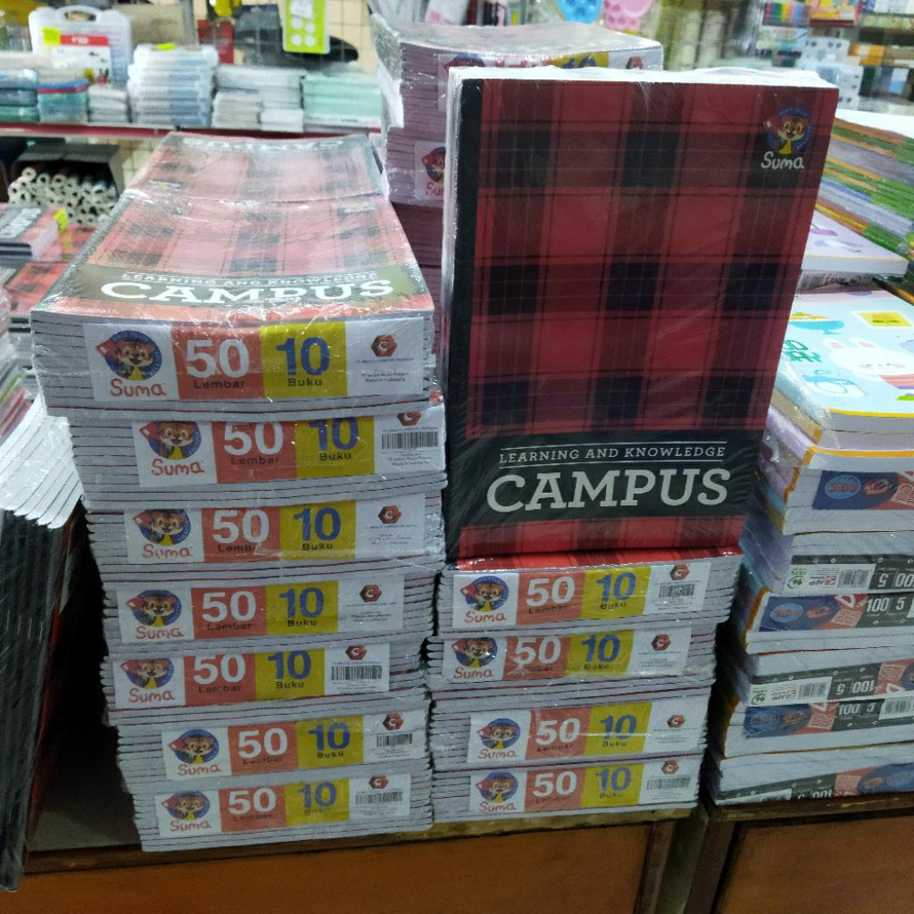 Jual Buku Tulis Boxy Campus SUMA Isi 50 Lembar (10 Buku) | Shopee Indonesia