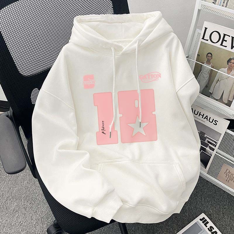 Jual Marlacoeur Hoodie Sweter Putih Sweater Hoodie Tren Retro hoodie ...