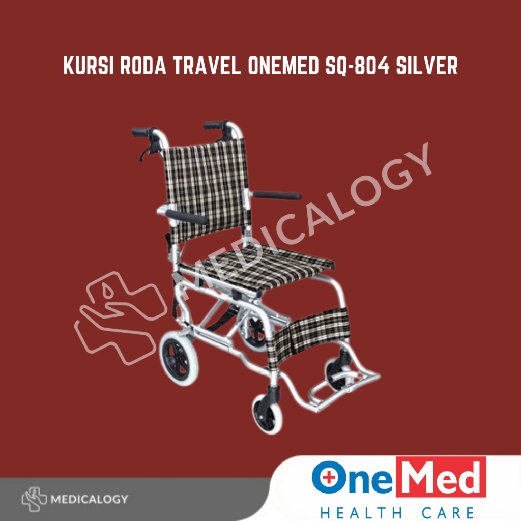 Jual Kursi Roda Travel Onemed SQ-804LABJ Silver | Shopee Indonesia