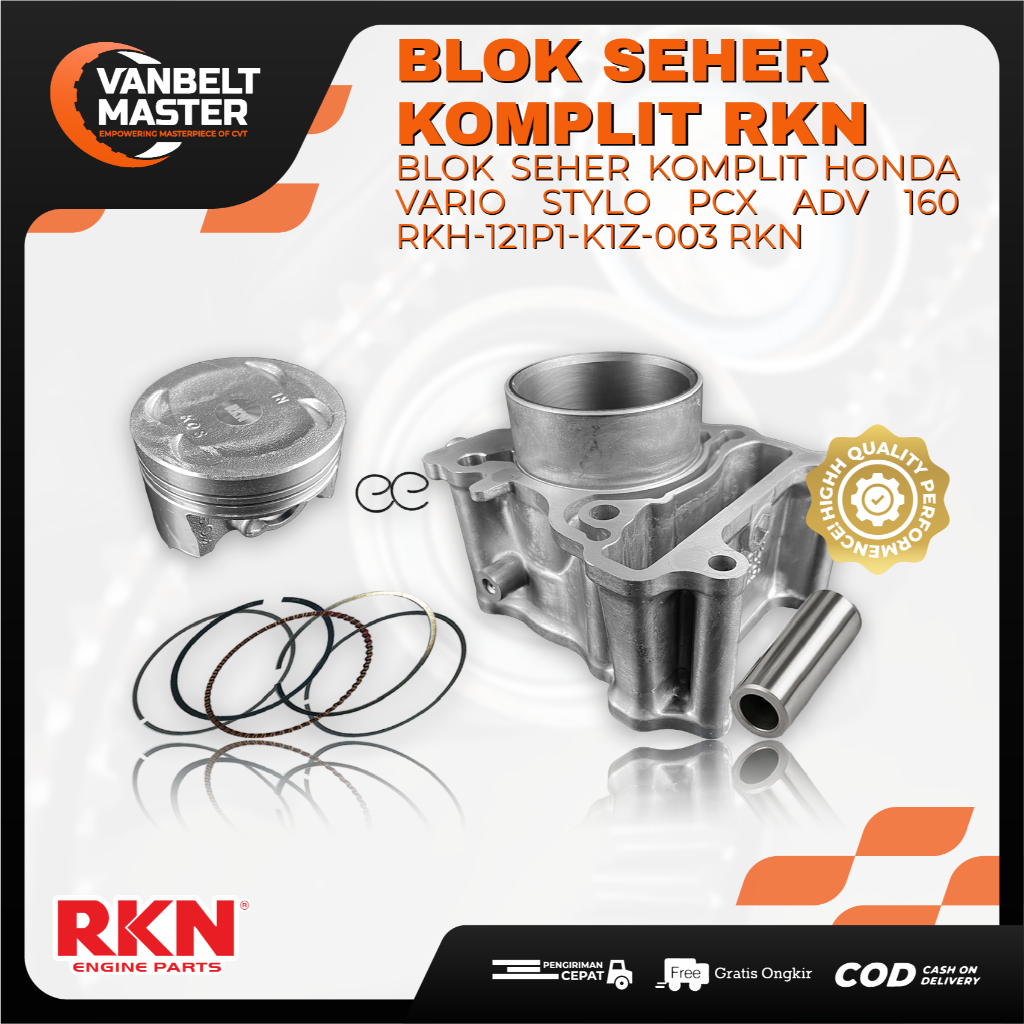 Jual RKN Blok Seher Boring SET Cylinder Comp PCX ADV Vario Stylo 160 ...