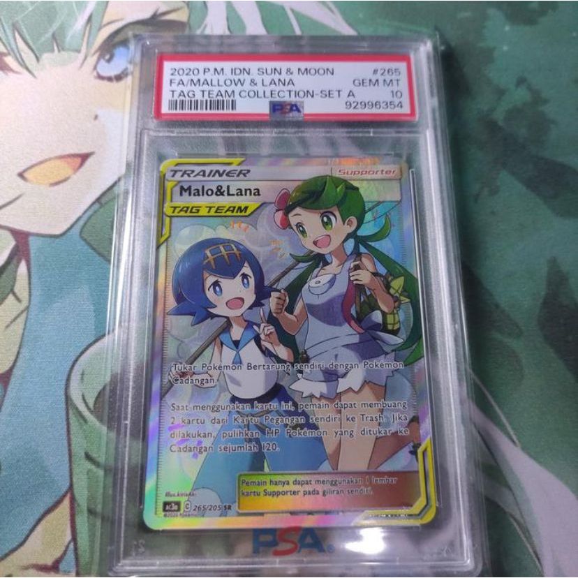 Jual Kartu Pokemon TCG ID Indonesia SM AC3a Lana & Mallow / Malo SR PSA ...