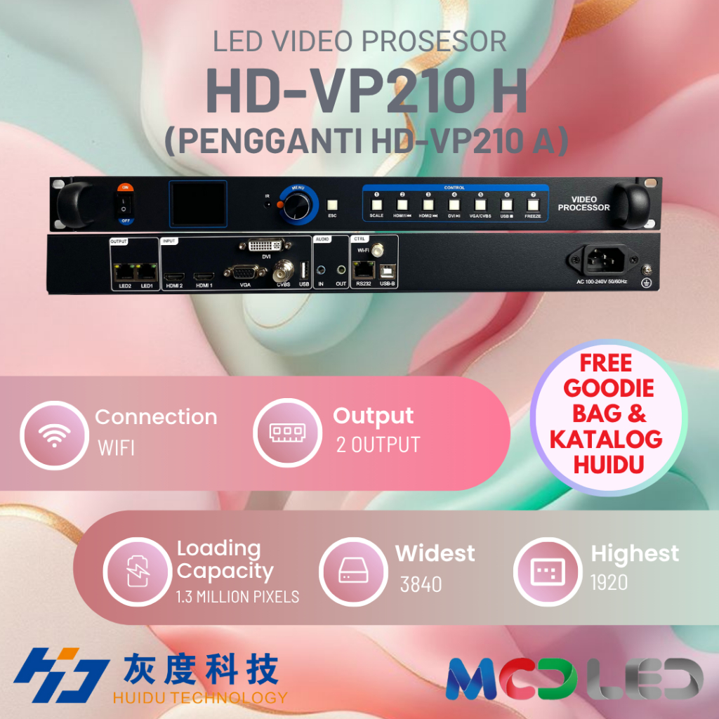 Jual HUIDU HD VP210H pengganti HD VP 210A HD VP210S pengganti HD VP210C ...