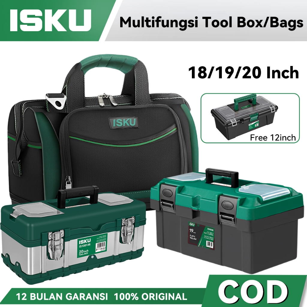 Jual 【Multifungsi Portabel】ISKU Tool Box/Bags Mini 12-20‘’ Bahan PP ...