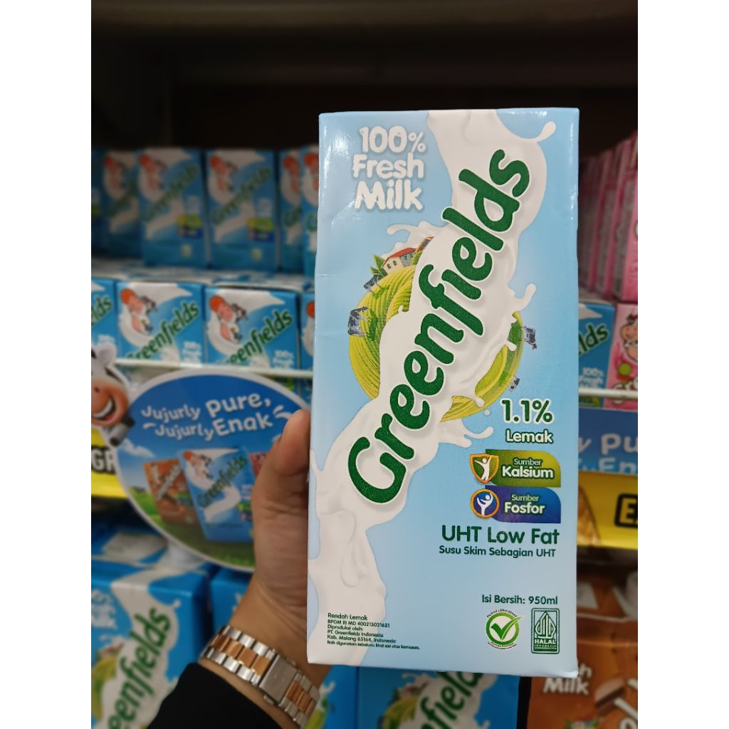 Jual Greenfields UHT Lowfat 950ml | Shopee Indonesia