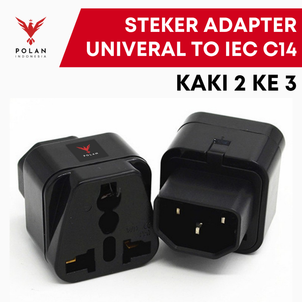 Jual OVER STEKER ADAPTER KONVERTER IEC C14 STOP KONTAK COLOKAN LISTRIK ...