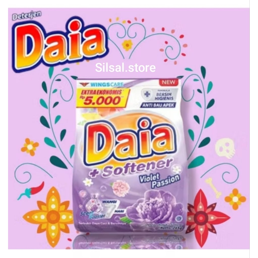 Jual Daia Deterjen Bubuk 5000an 245gr | Shopee Indonesia