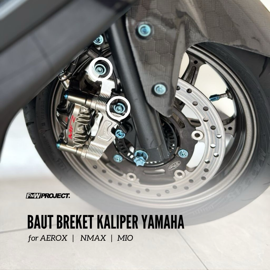 Jual BAUT TITANIUM BREKET KALIPER DEPAN YAMAHA AEROX NMAX MIO XMAX | Shopee Indonesia