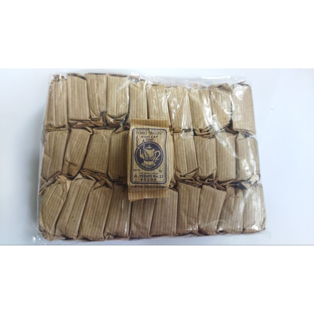 Jual Kopi Cap teko/toko Agus Bogor/kopi legenda/SASET 8gram | Shopee ...