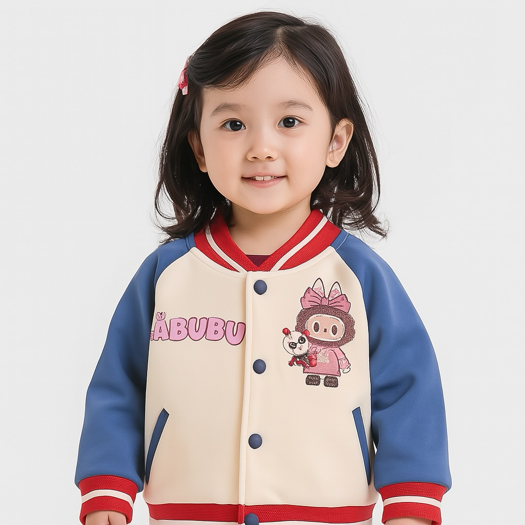Jual Sweater Anak Perempuan Baseball Varsity Labubu LYCHEE BERRY ...