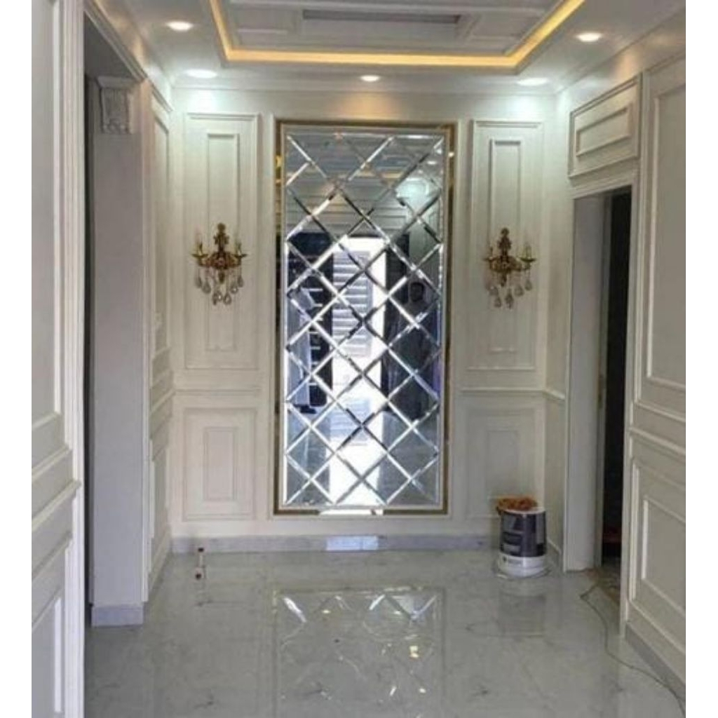 Jual DEKORASI CERMIN DINDING BEVEL/ KACA BEVEL/CERMIN WAJIK BEVEL ...