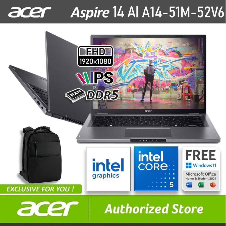 Jual ACER Aspire 14 AI A14 51M 52V6 Intel Core i5 120U ram 16GB ssd ...