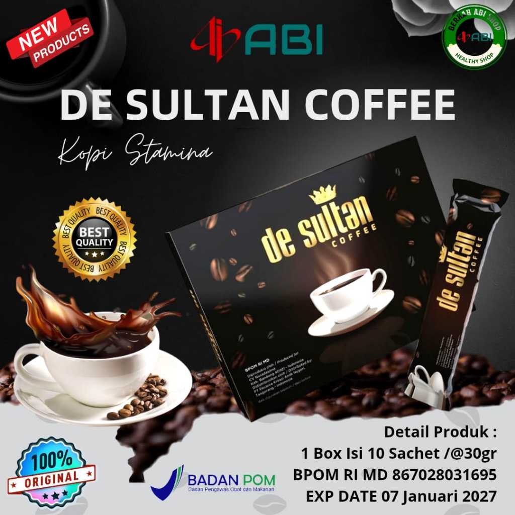Jual DE SULTAN COFFEE 1 BOX ISI 10 SACHET ORIGINAL PT ABI | Shopee ...