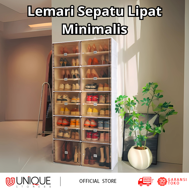 Jual Rak Sepatu Tertutup Box Sepatu Lemari Sepatu Minimalis Pintu ...