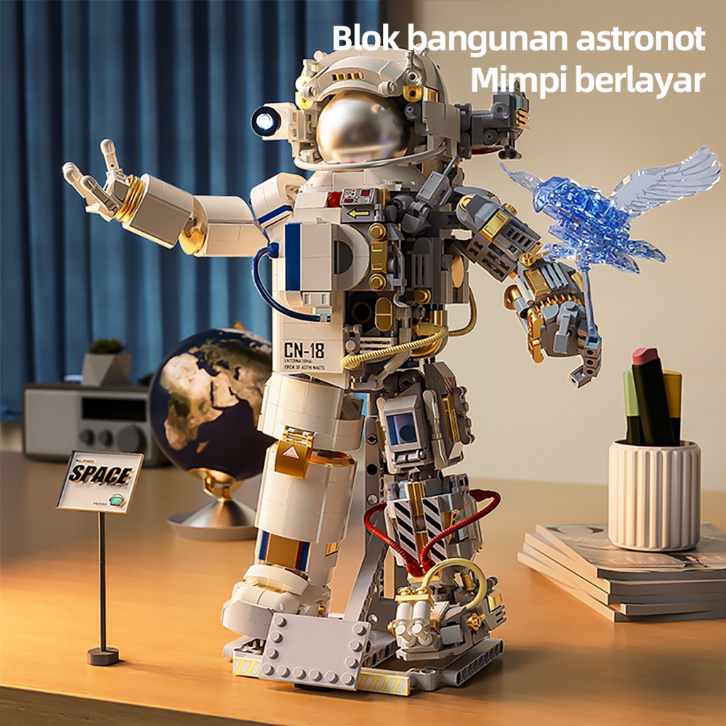 Jual TOY LINX Astronot Blok Robot Batu Block Astronaut Mainan Batu ...
