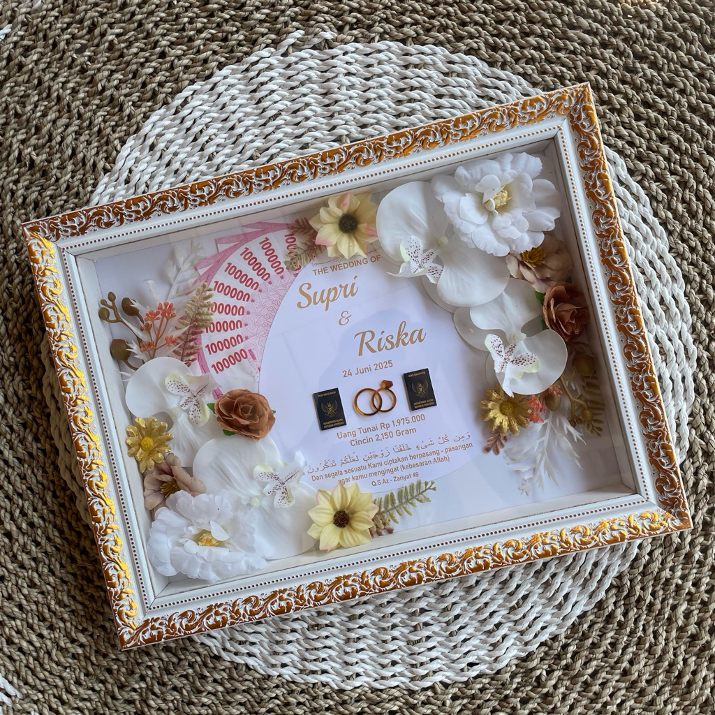 Jual [1-2 HARI JADI ] 30x40 MAHAR STANDAR PERNIKAHAN SET HIASAN WEDDING ...