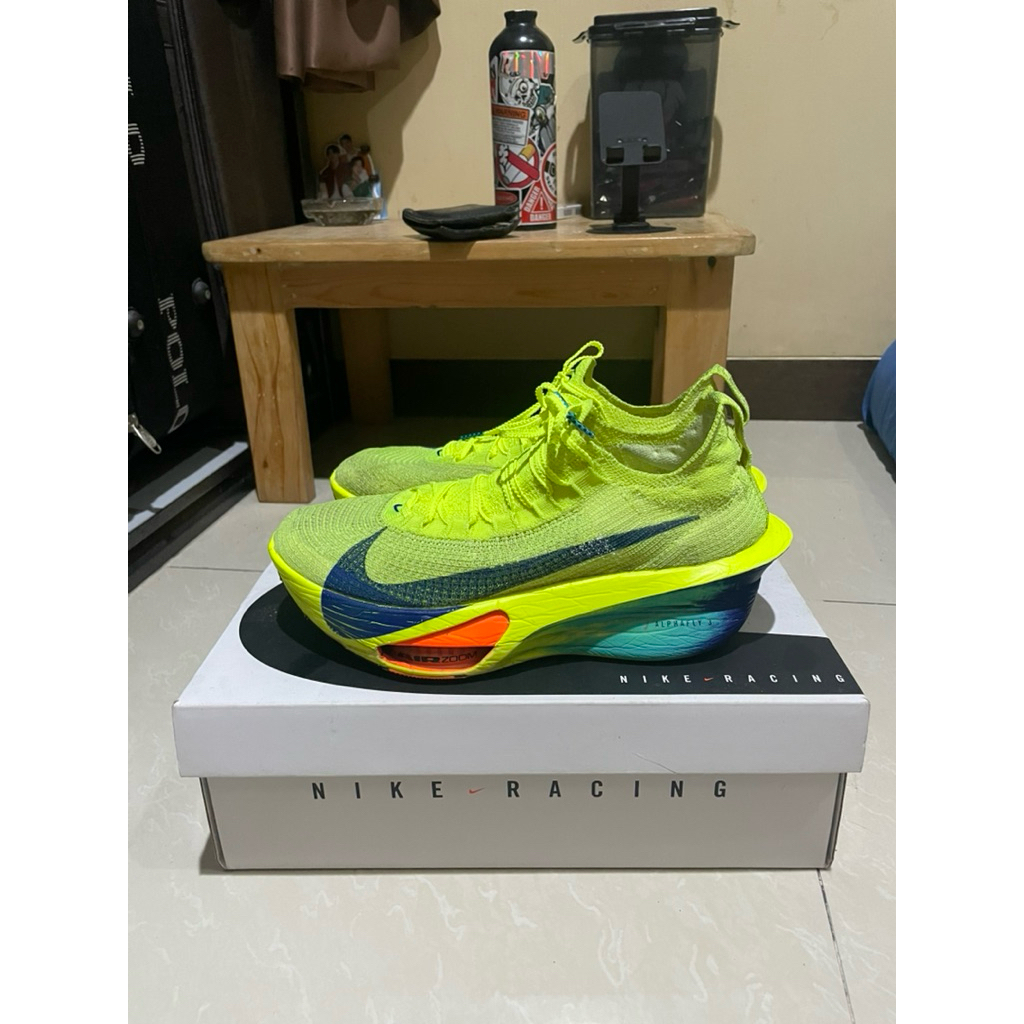 Jual nike alphafly 3 / next%3 volt green size 44 fullset | Shopee Indonesia