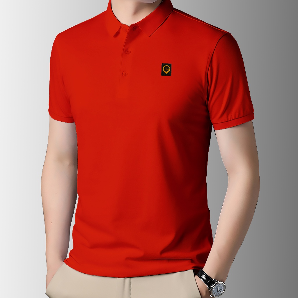 Jual Polo Shirt Merah Maron Katun / Kaos Kerah Pria Premium / Kaos Polo ...