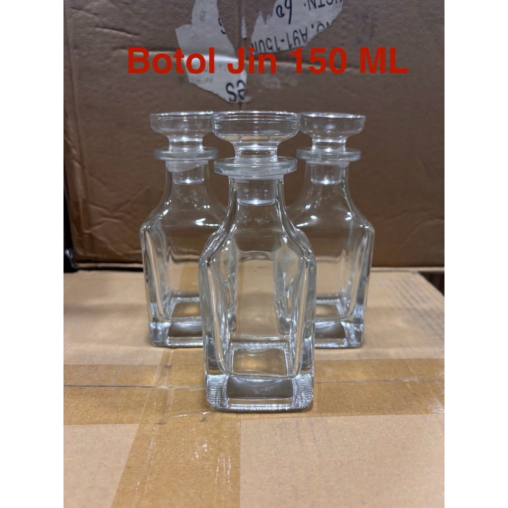 Jual BOTOL JIN 150 ML TERMURAH COCOK UNTUK PAJANGAN / DISPLAY PARFUME ...