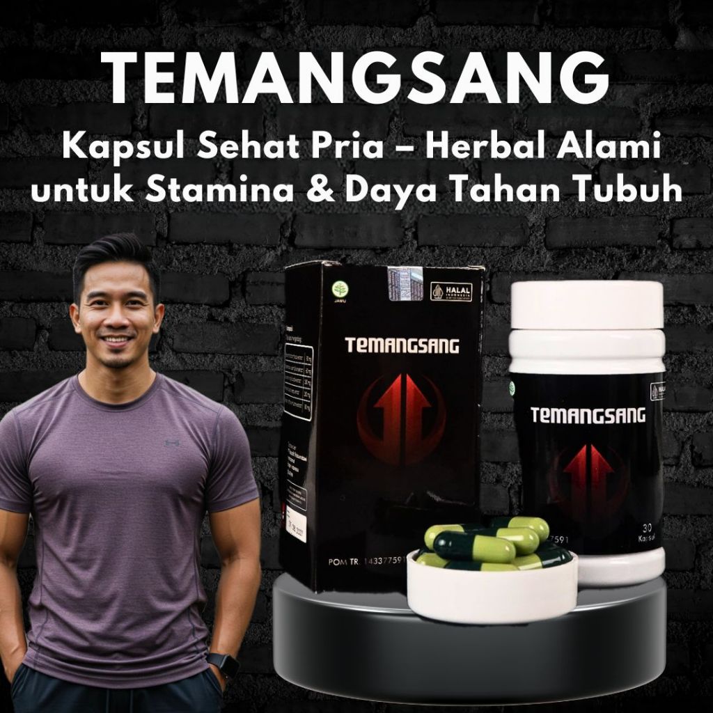 Jual TEMANGSANG - Jamu Kapsul Pria Sehat Herbal Penambah Energi & Stamina Aman & Alami Isi 30 ...