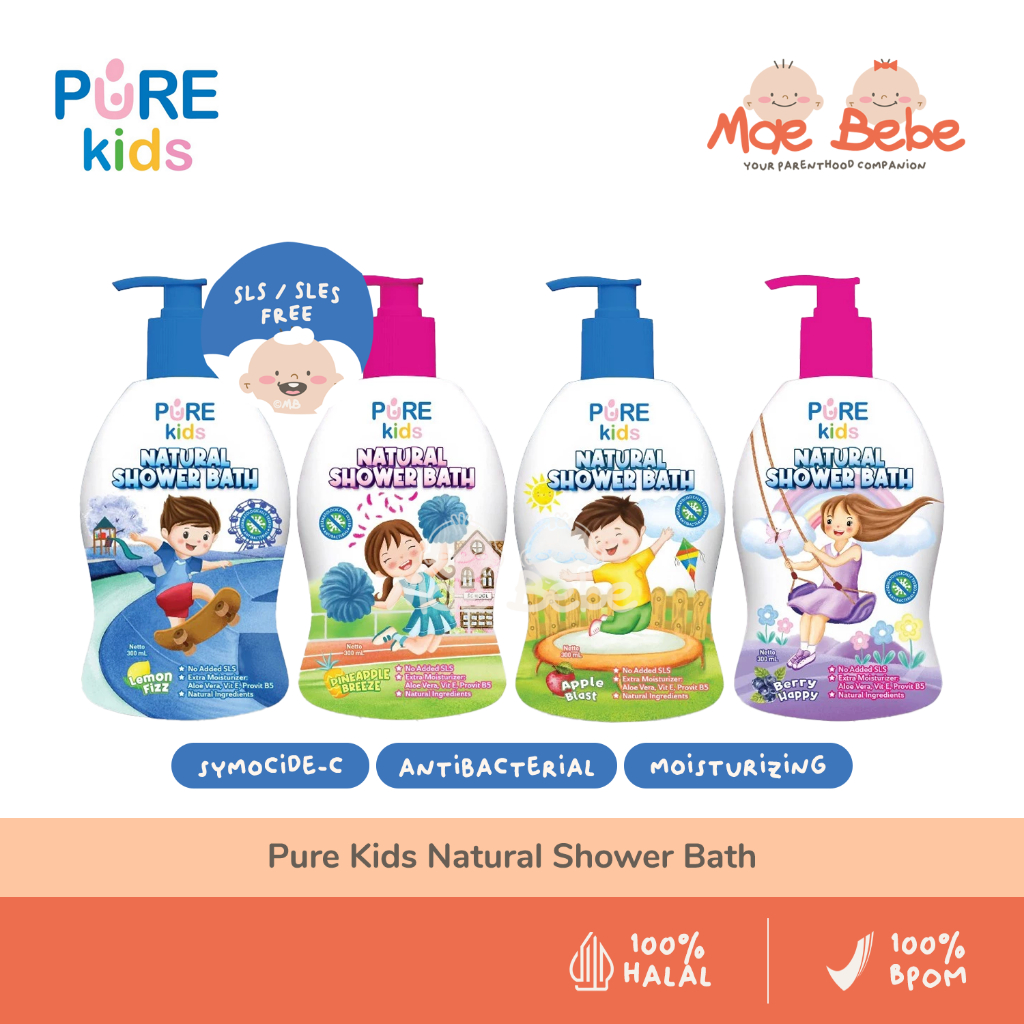 Jual Pure Kids Natural Shower Bath | Sabun Mandi Cair Anak | Shopee ...