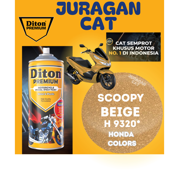 Jual Cat Semprot Premium Pylox Diton H 9320* Scoopy Beige 400cc ...