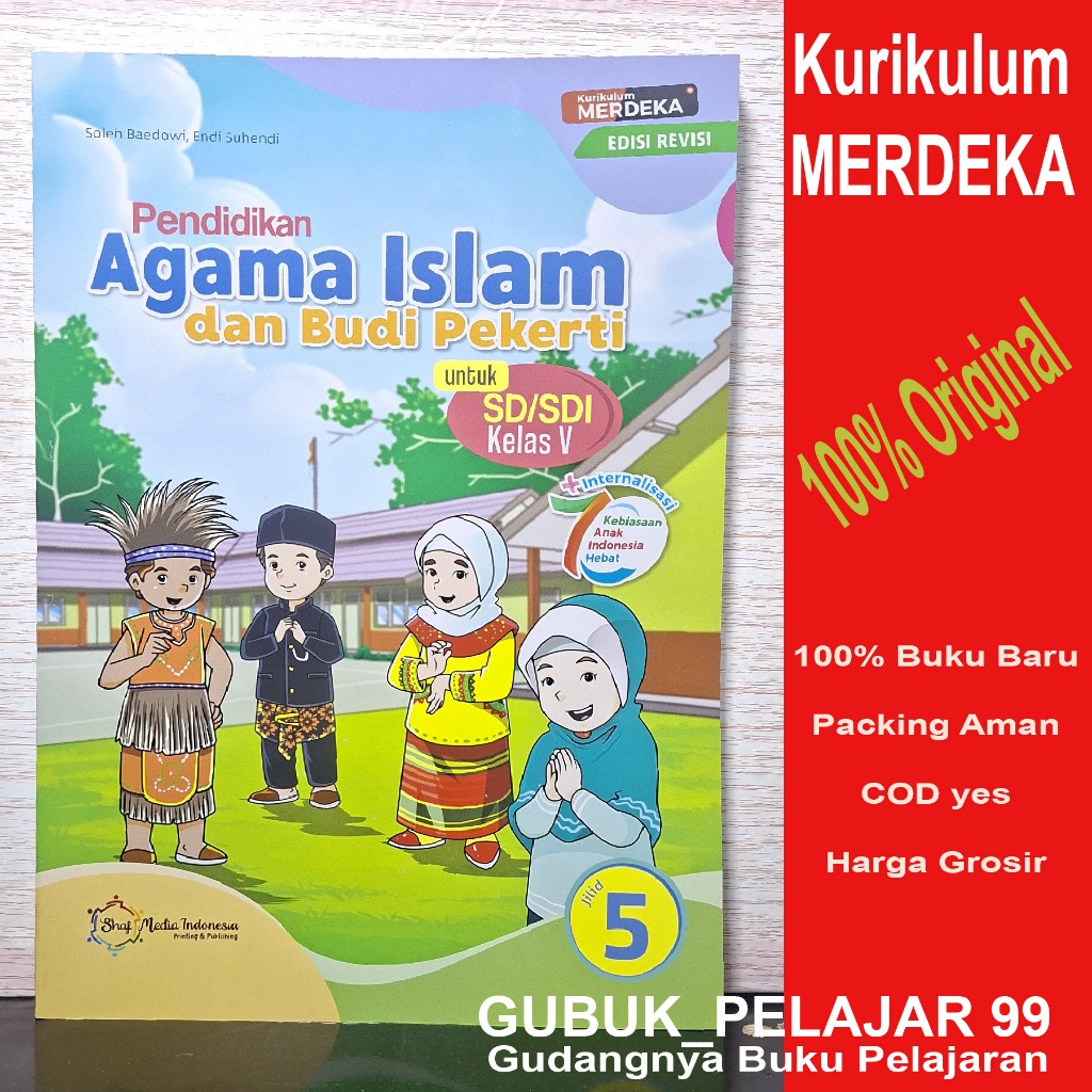 Jual Pendidikan Agama Islam dan Budi Pekerti (PAI 5) Kelas 5 SD/SDI Kurikulum Merdeka Shaf Media ...