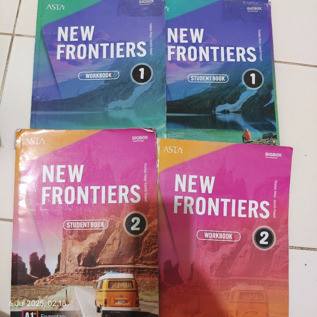 Jual BUKU NEW FFONTIERS STUDENTS BOOK -WORKBOOK ORIGINAL | Shopee Indonesia