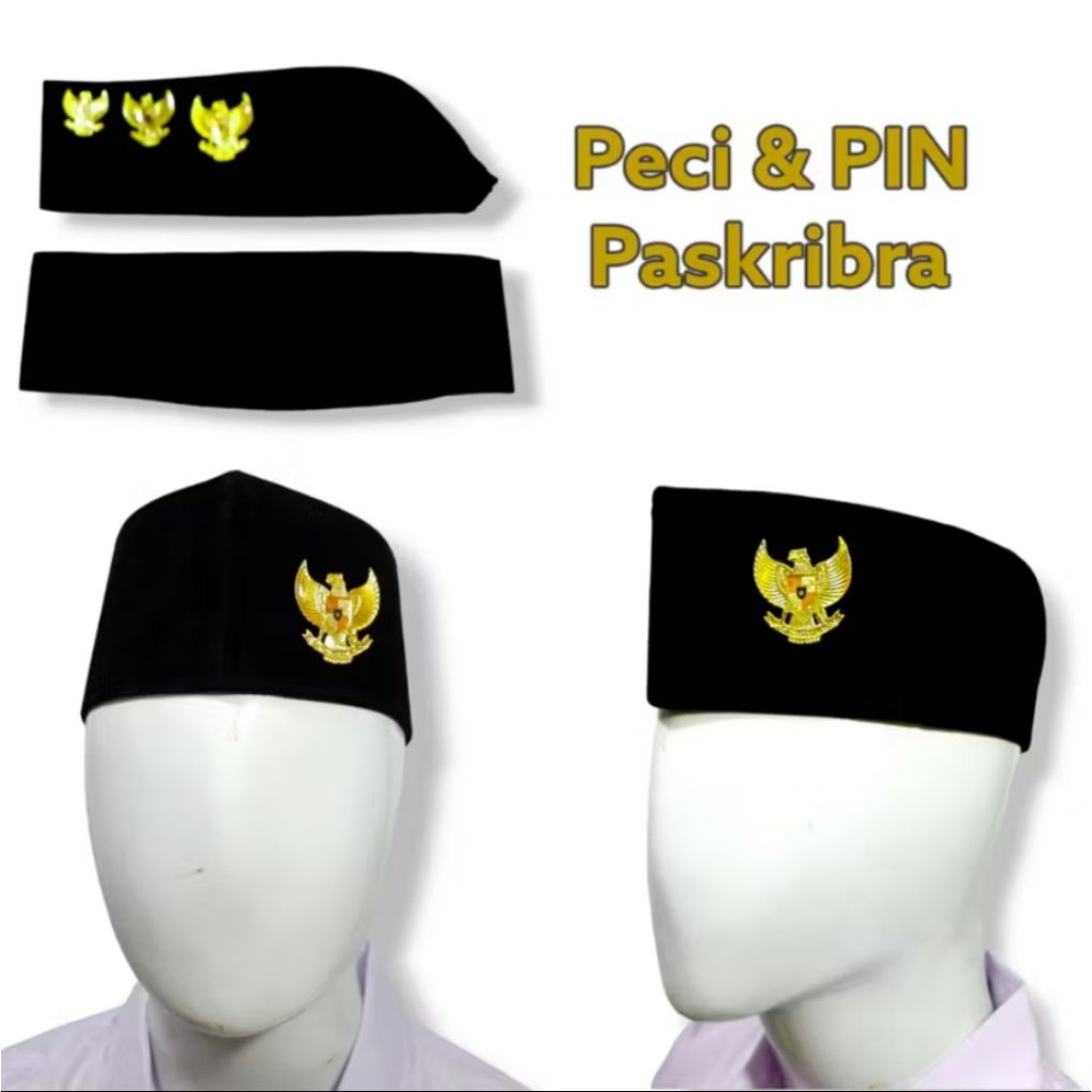 Jual Peci Pin Paskibra Pasukan Pengibar Bendera Putra dan Putri Serta ...