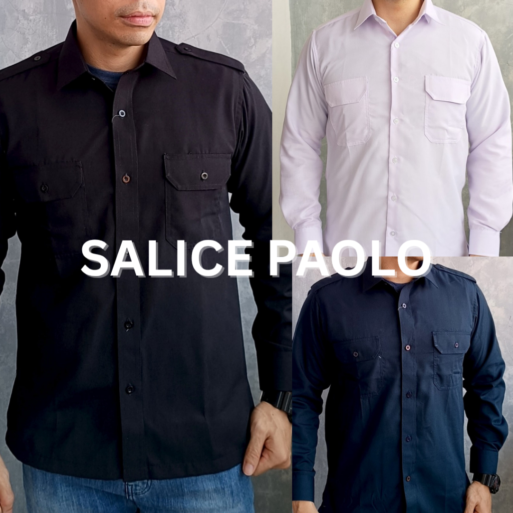 Jual Kemeja Pria Polo Alessandro x Salice Paolo Tangan Panjang Dinas ...