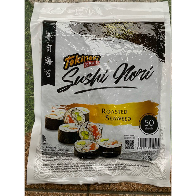 Jual { PROMO } Nori Sushi isi 50 lembar Halal Nori Rumput Laut non msg ...