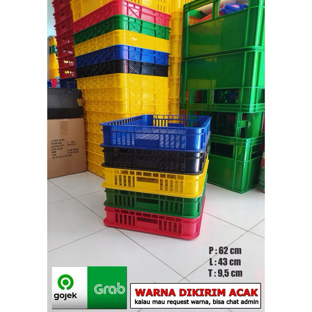 Jual Keranjang Plastik Rabbit 2001 / Keranjang Roti Ukuran 62 x 42 x 9 ...