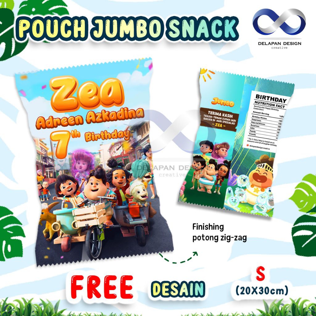 Jual JUMBO POUCH SNACK CUSTOM | Shopee Indonesia