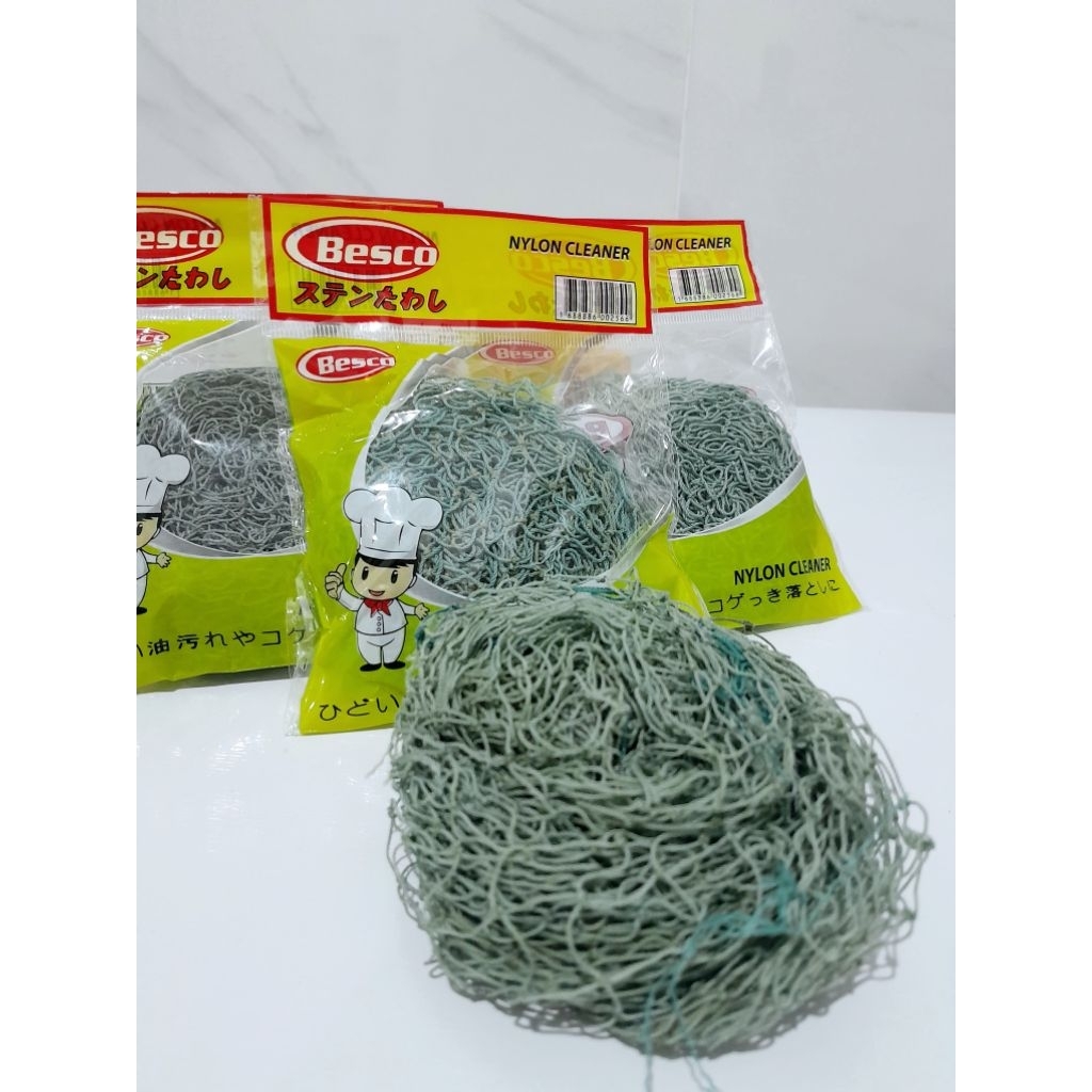 Jual Sabut Jaring Cuci Piring Besar Nylon Hijau / Serabut Sabut Cuci ...